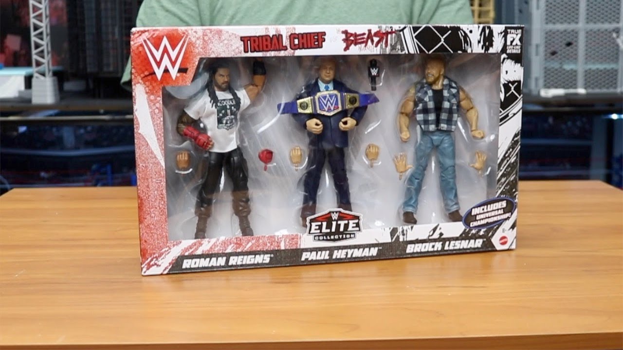 3-Pack Tribal Chief vs Beast Incarnate & Paul Heyman Elite Collection ...