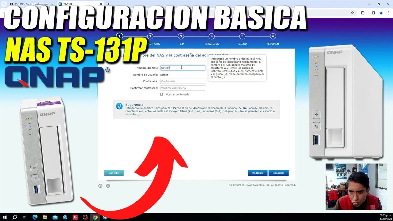 CONFIGURACION INICIAL PASO 1 DISCO NAS TS-131P - YouTube