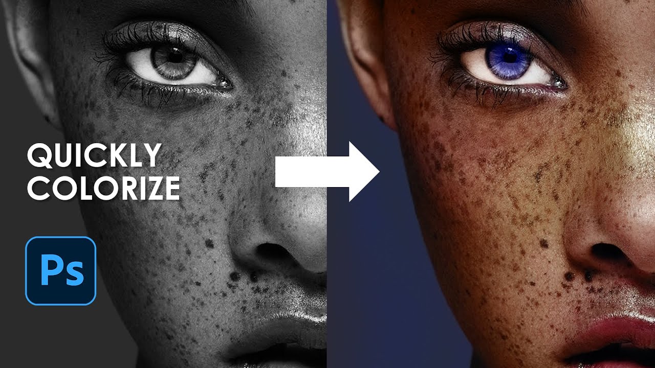 How to Colorize Black & White Photos in Photoshop - YouTube