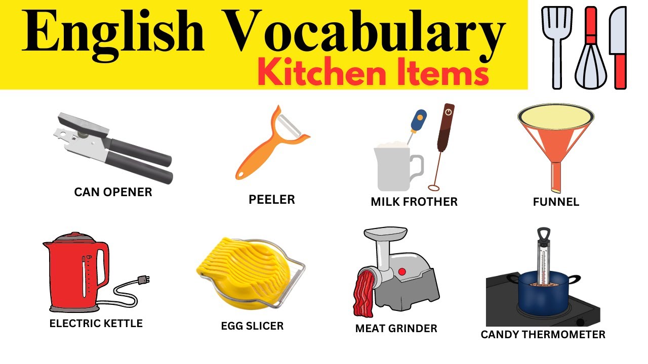 Learn English in 6 minutes | kitchen Vocabulary - YouTube