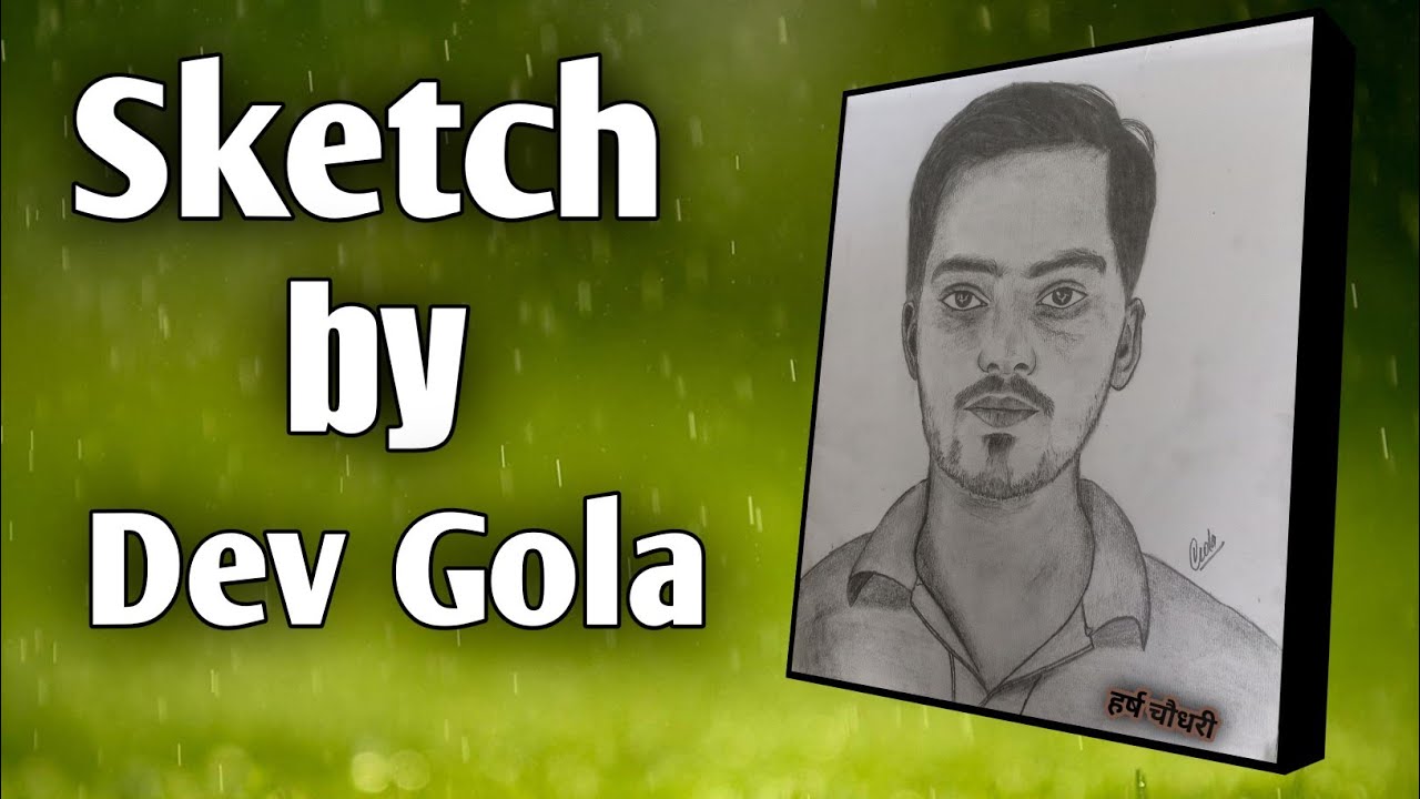 sketch on drawing paper// Harsh chaudhary/ Dev Gola - YouTube