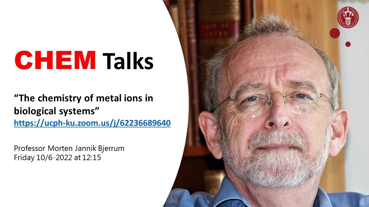 CHEM Talks by Professor Morten Jannik Bjerrum - YouTube