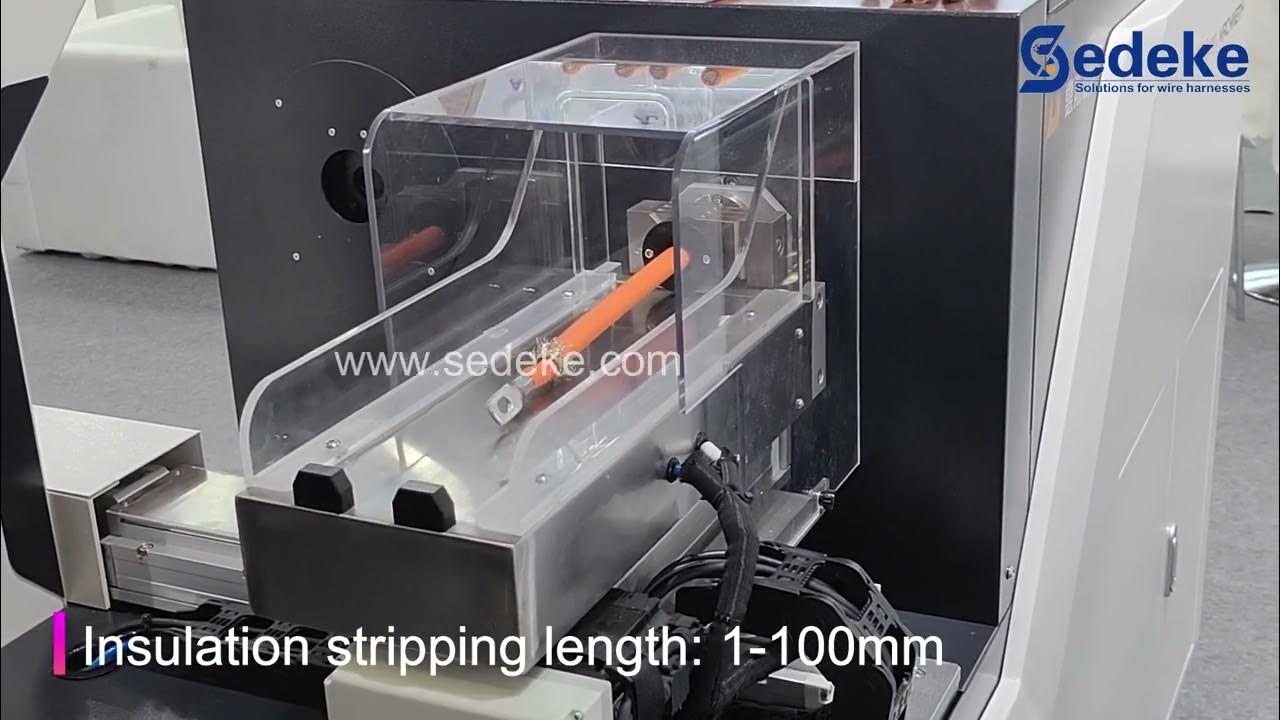 ACS-9100 High Voltage Cable Processing Machine - YouTube