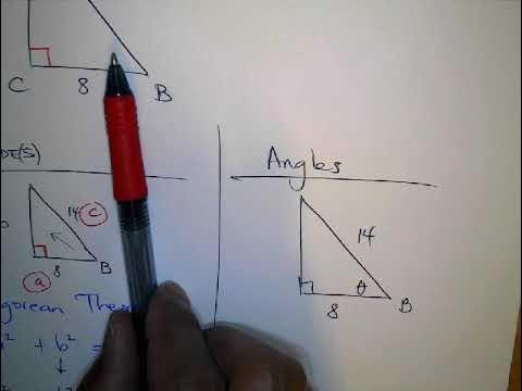 Geom trig ratios to find missing ANGLE WS 2 video 1 - YouTube