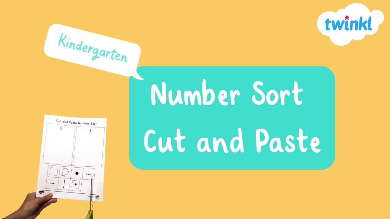 Sorting Numbers 0-20 Cut and Paste | Math Activities | Twinkl - YouTube