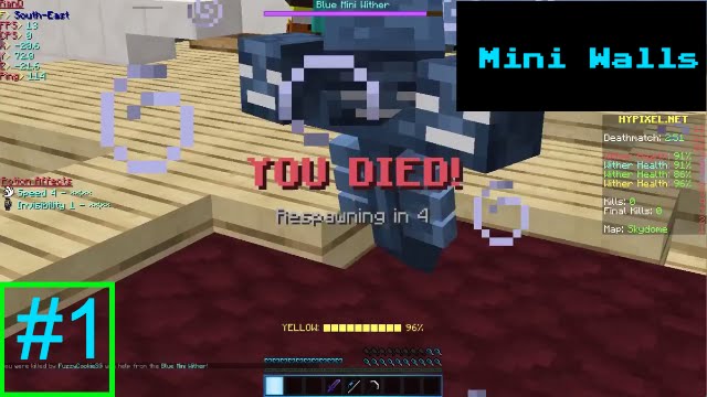 Minecraft Mini Walls #1 My First Video - YouTube