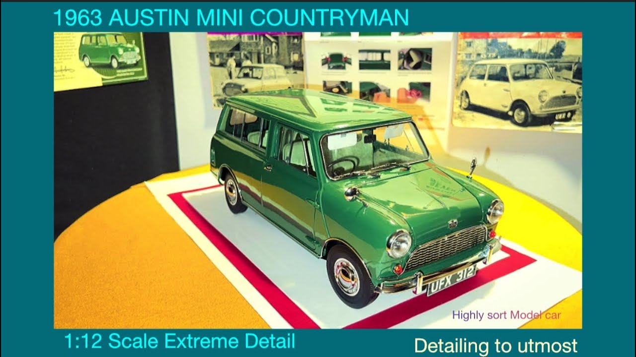 1963 Austin Mini Countryman- Highly Detailed Model in 1:12 Scale ...