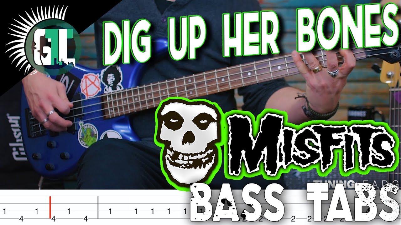 Misfits - Dig Up Her Bones | Bass Cover With Tabs in the Video - YouTube