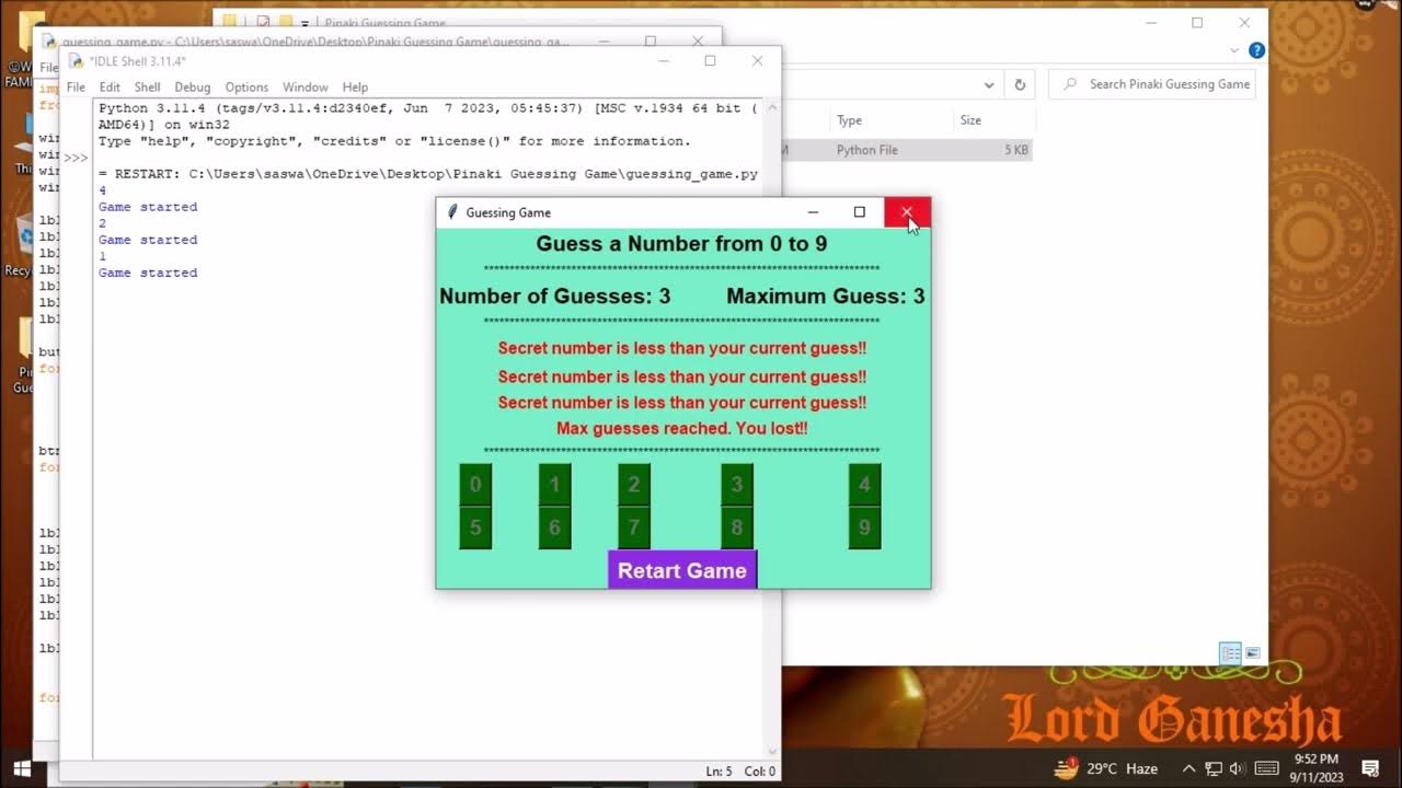 InfoaidTech-Intern-Pinaki-NUMBER-GUESSING-GAME-using-PYTHON-Task-1 - YouTube