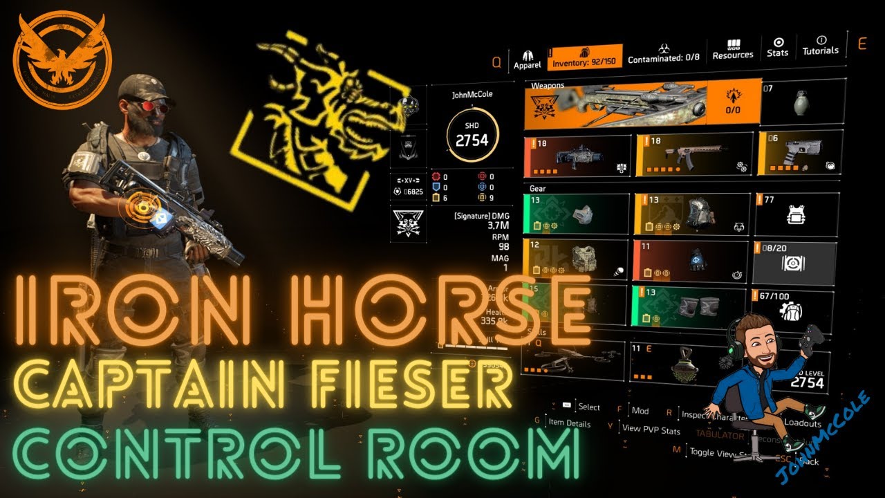 The Divison 2|Iron Horse Raid Build|Captain Fieser|Control Room Build ...