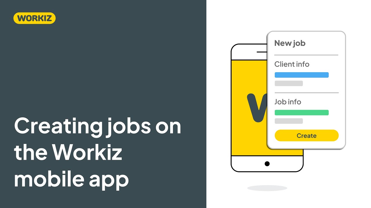 Creating new jobs on the mobile app - YouTube