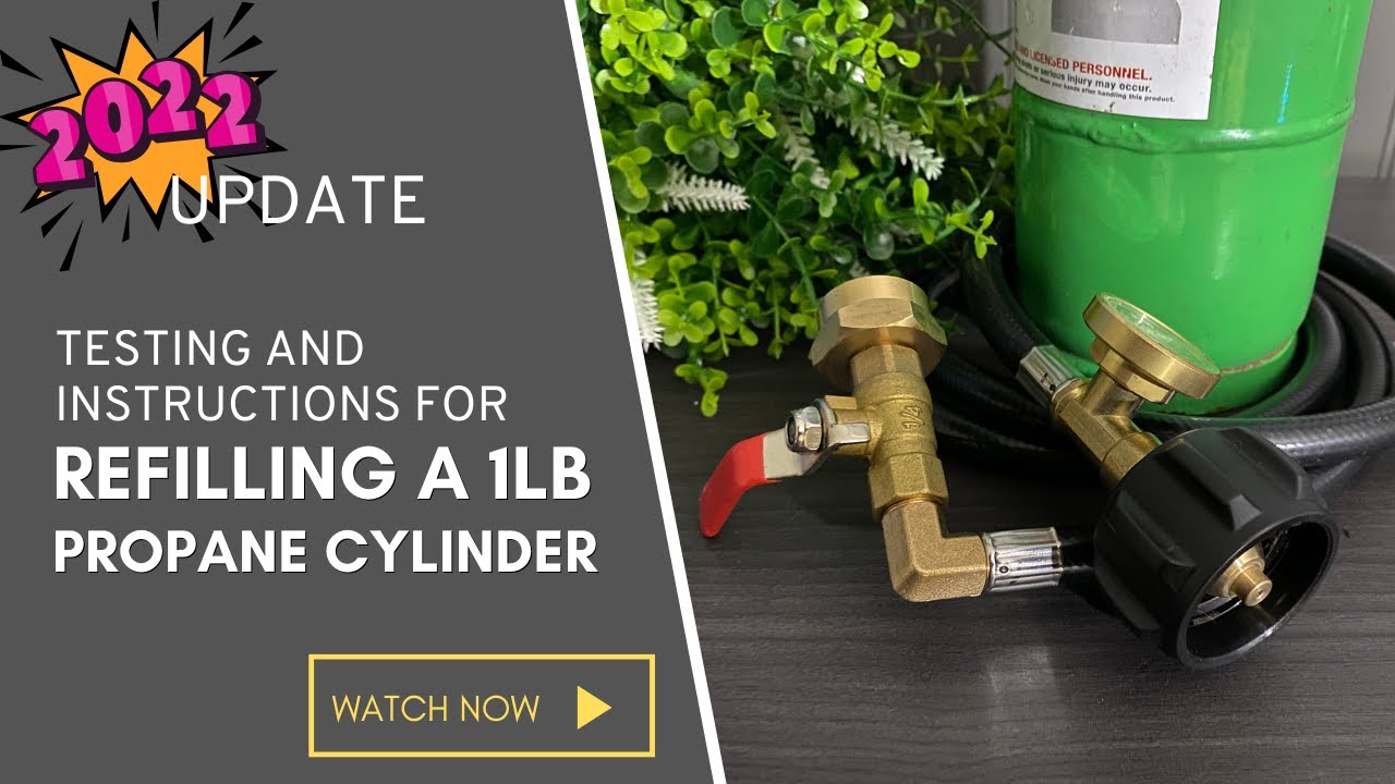 Testing & Instructions on Refilling a 1LB Propane Cylinder - YouTube
