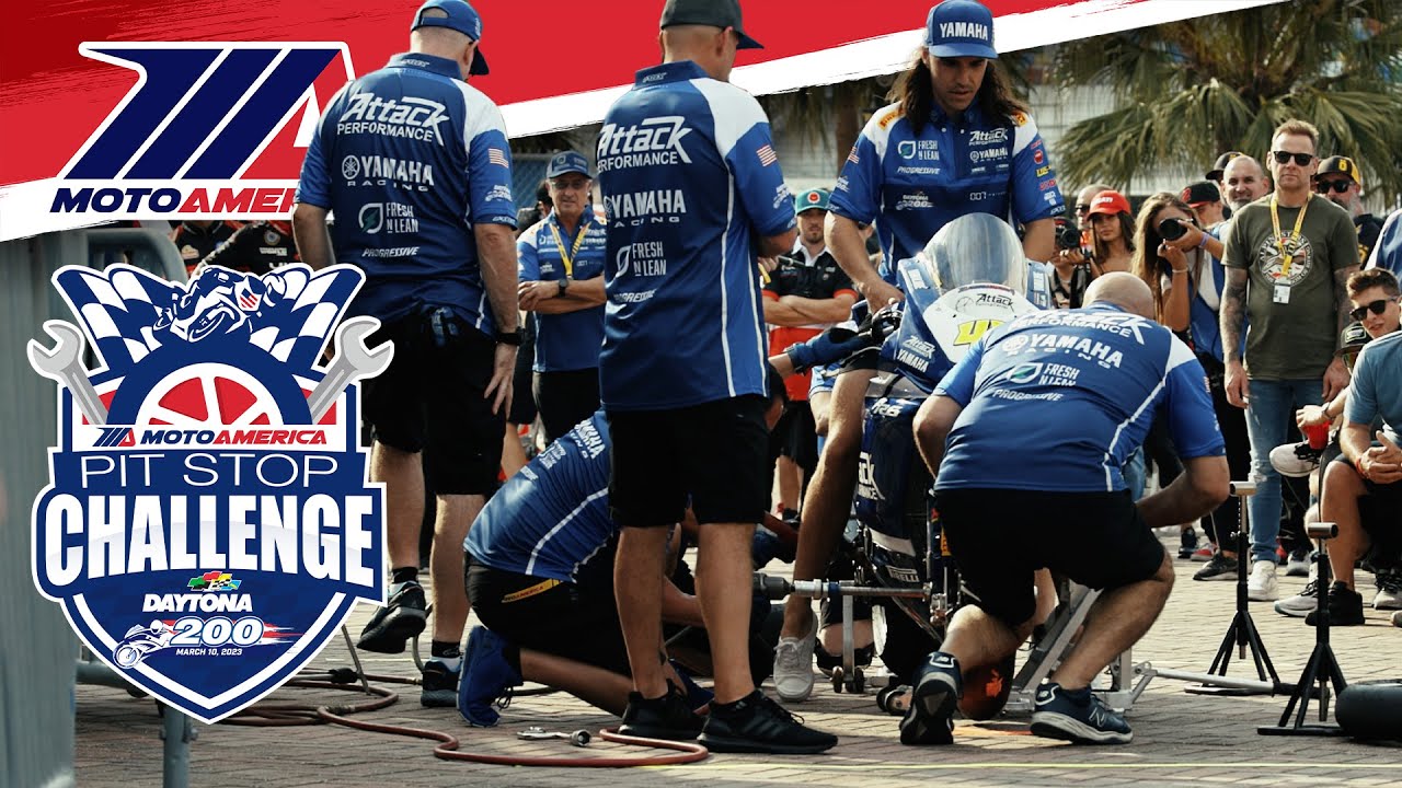 MotoAmerica Daytona 200 Pit Stop Challenge at Daytona 2023 - YouTube