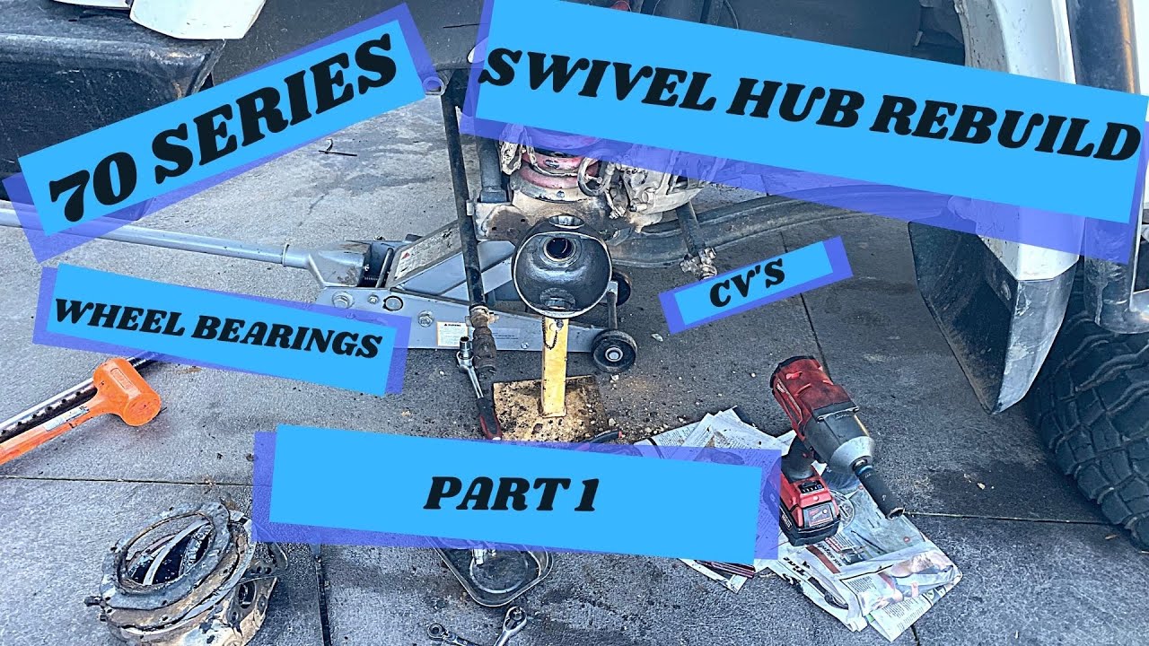 PART 1: ***MY 1ST TIME DOING A SWIVEL HUB REBUILD 70 SERIES LANDCRUISER ...