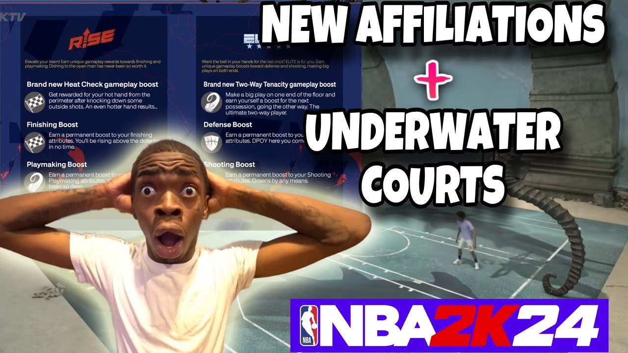 NBA 2K24 OFFICIAL CITY REVEAL!! *NEW* UNDERWATER COURT & AFFILIATIONS ...