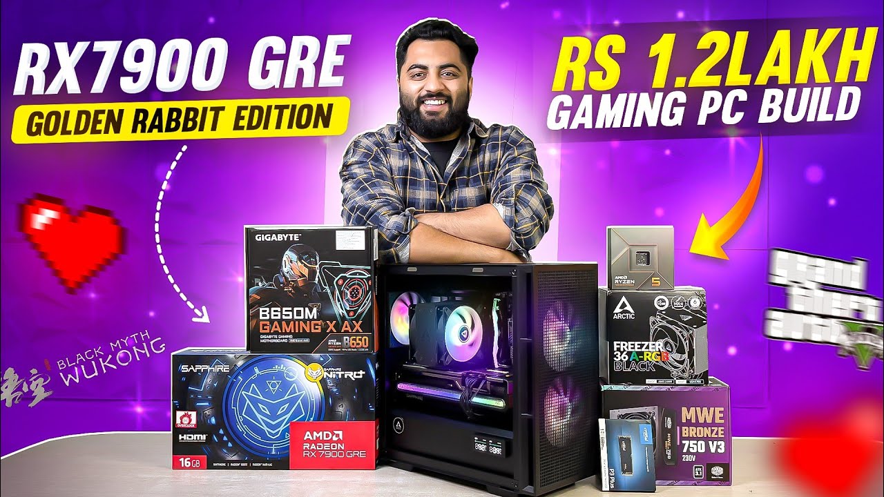 Rs 1.2 Lakh RX7900Gre(Golden Rabbit Edition)Gaming PC Build | Insane ...