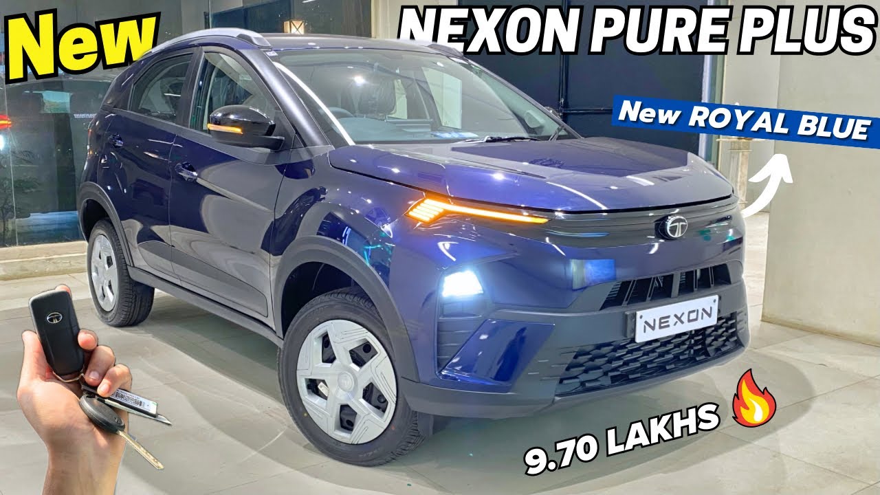 New Royal BLUE ! 🩵 2025 New Tata Nexon Pure Plus - 9.70 Lakhs! - YouTube
