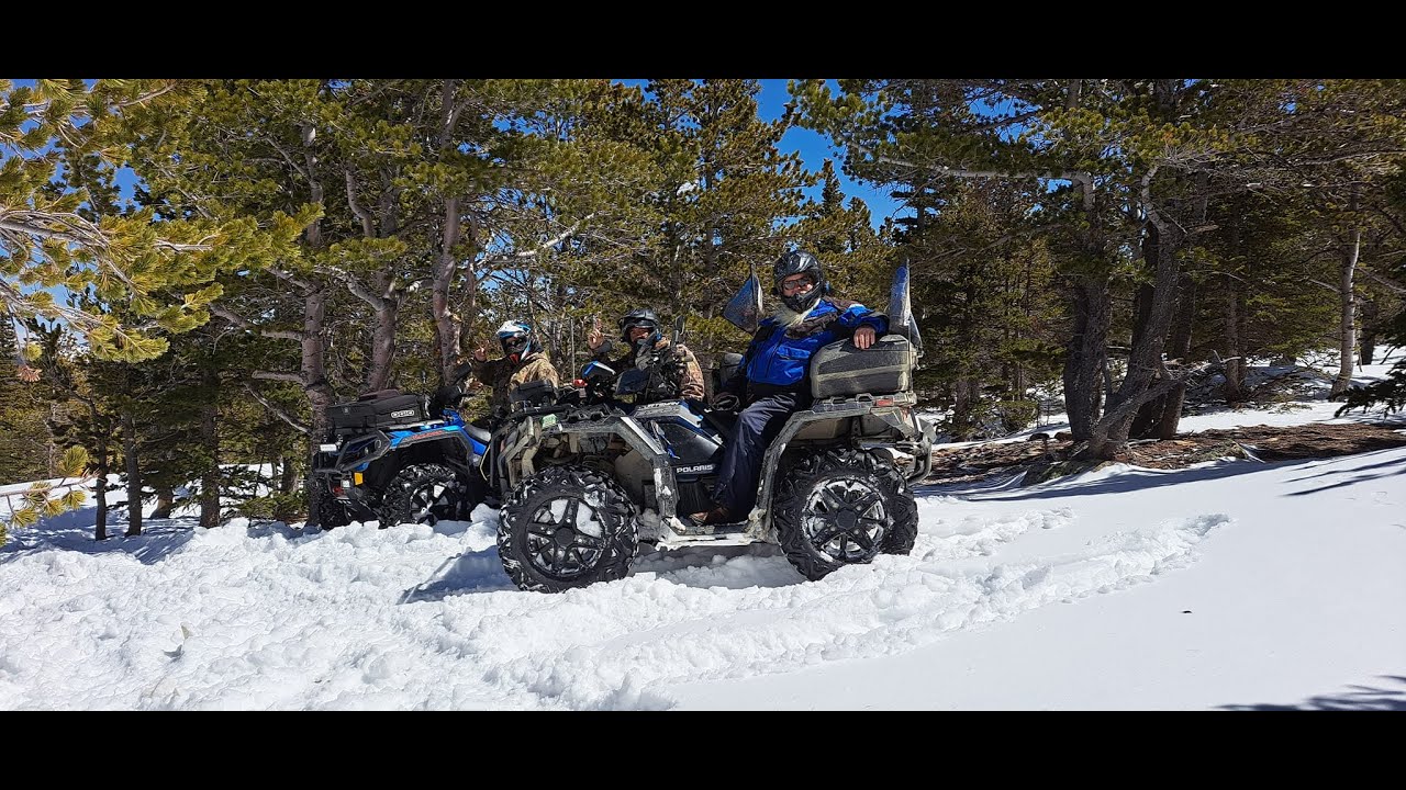 ATV TRAIL RIDING ATV SNOW BASHING APRIL 1ST 2023 - YouTube