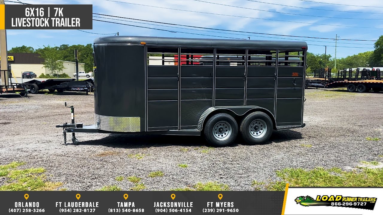 6x16 LIVESTOCK TRAILER WITH DIVIDER Trailer offered by Load Runner ...