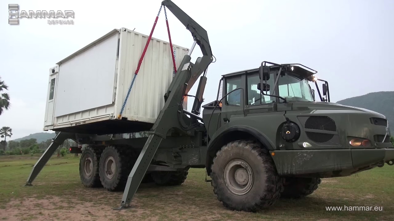 Hammar Sideloader With Atmat Isl All Terrain Mobility Articulated Transport Concept Youtube