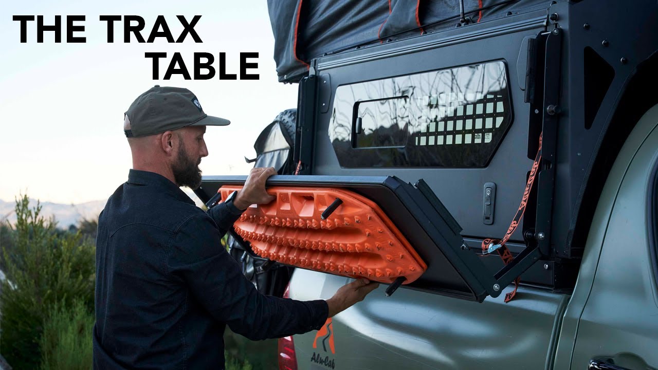 Alu-Cab Accessories | The Trax Table | Camping Accessories - YouTube