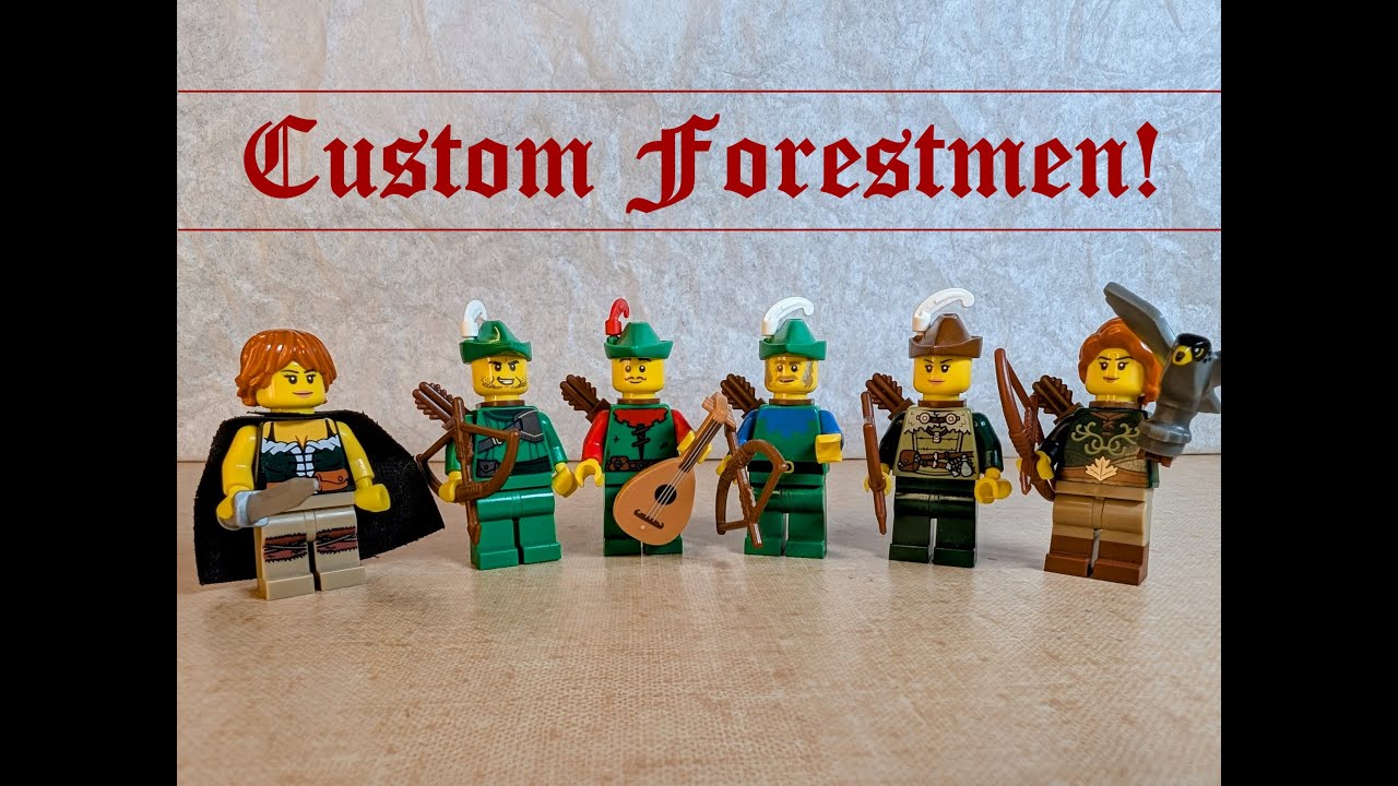 How to add variety to your Lego Forestmen Minifigures! - YouTube