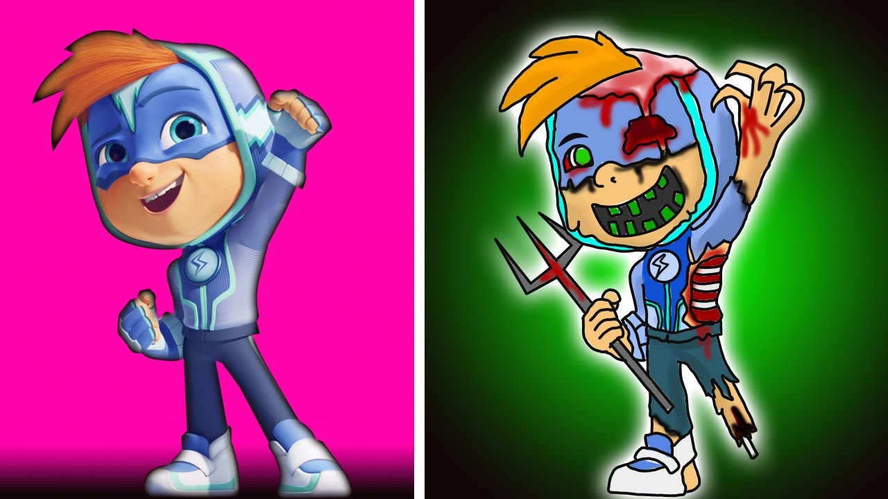 Action Pack Watts Characters As Horror Version || SpeedEdit Art - YouTube