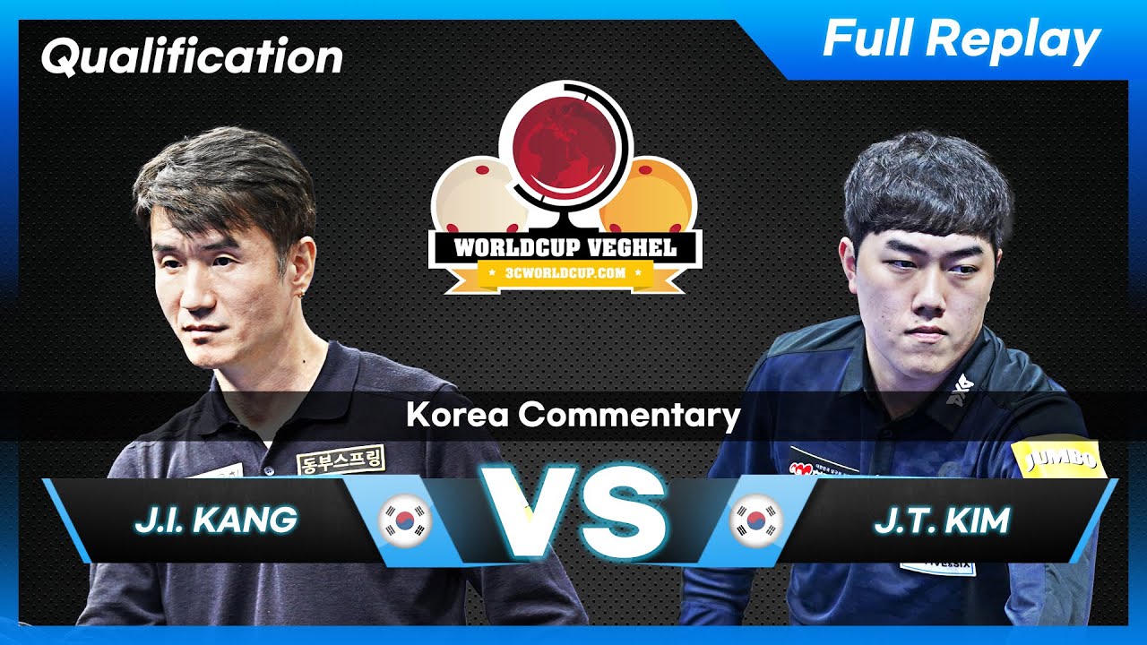 Qualification - Ja In KANG vs Jun Tae KIM (Veghel World Cup 3-Cushion ...