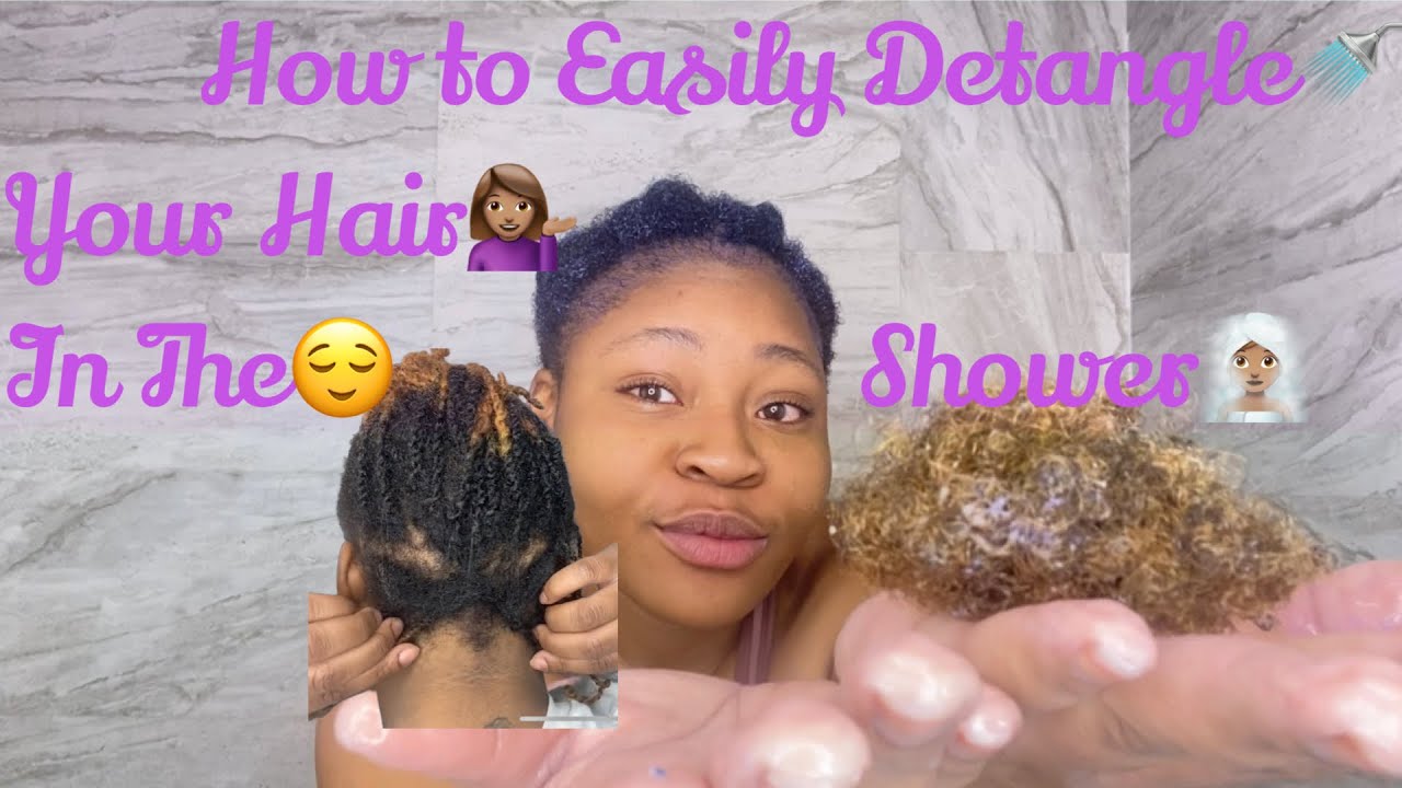 How to Easily Detangle Matted Hair w lil hair loss 🥰🥰💕 - YouTube