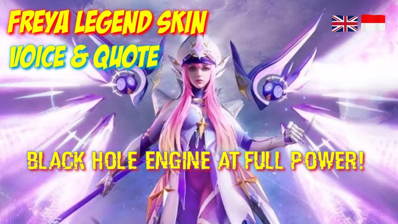 FREYA VOICE LINE LEGENDS SKIN- GALACTIC VANQUISHER#mobilelegends - YouTube