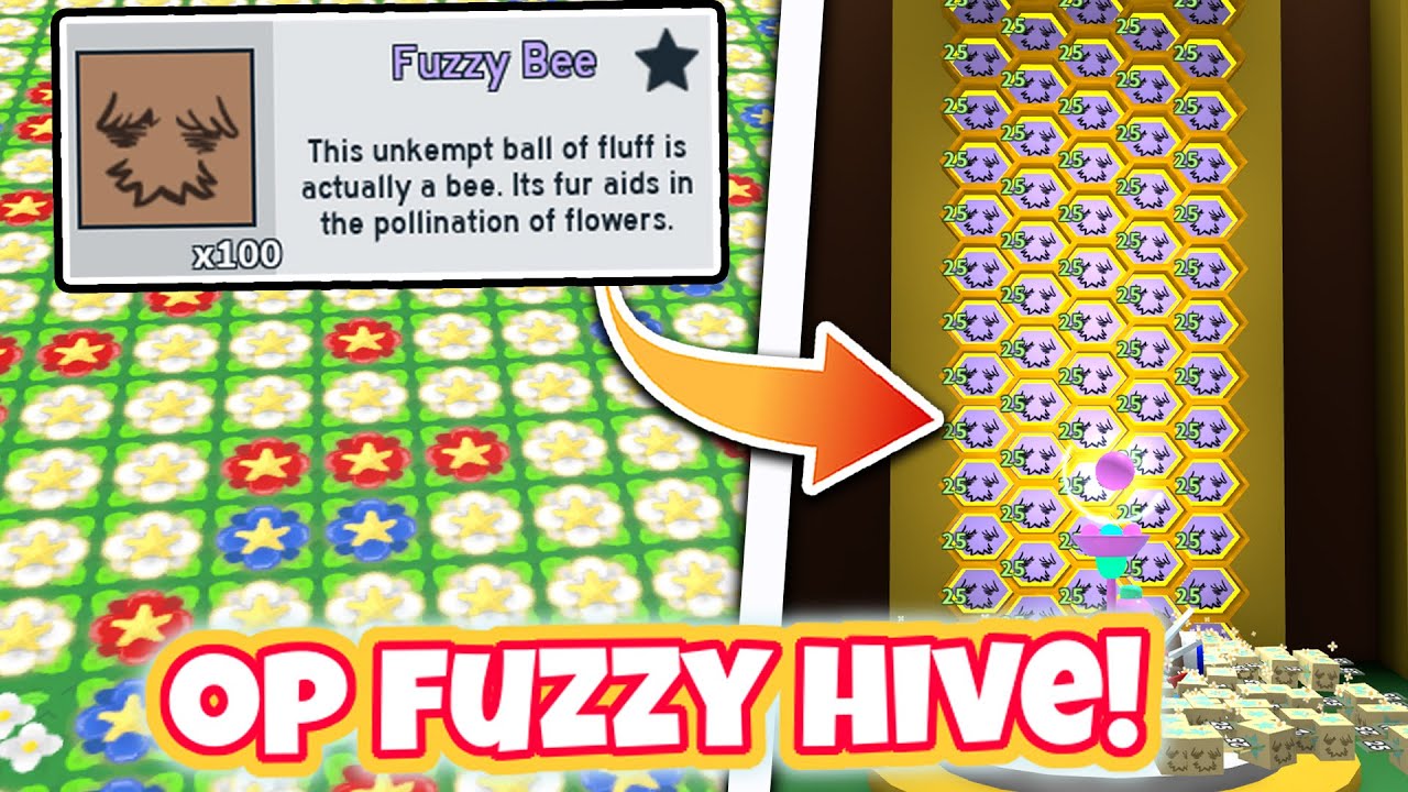 I Got 100 Gifted Fuzzy Bees and literally broke Bee Swarm Simulator ...