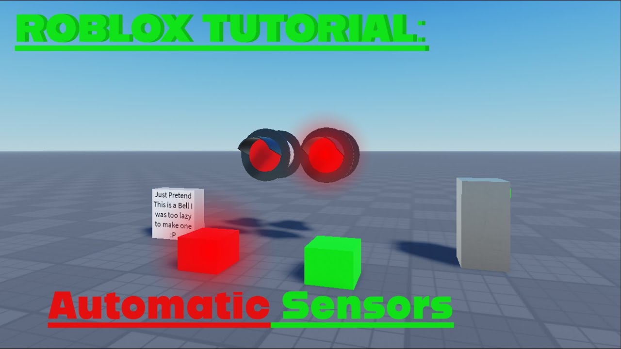 ROBLOX TUTORIAL: Railroad Crossing Sensors - YouTube