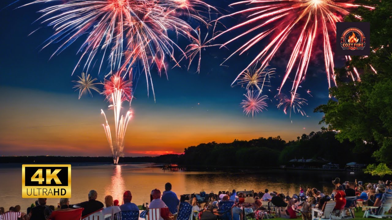 Memorial Day Fireworks - 4k Relaxing fireworks sounds - YouTube
