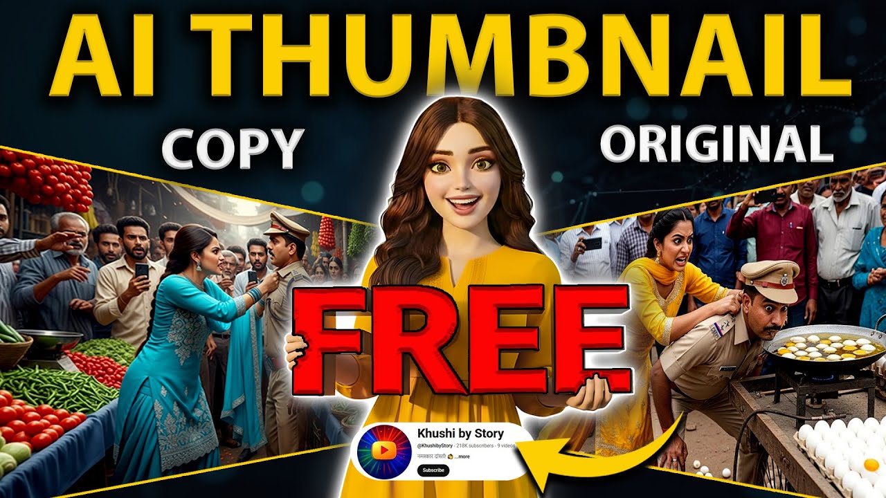 Create 100% FREE Ai thumbnails for long Ai videos 🍌 | Just in 2 Minutes ...