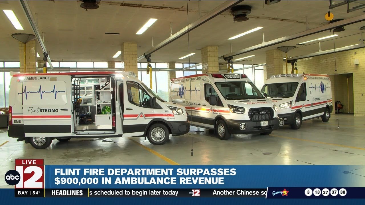 Flint Fire Department surpasses $900,000 from ambulance revenue - YouTube