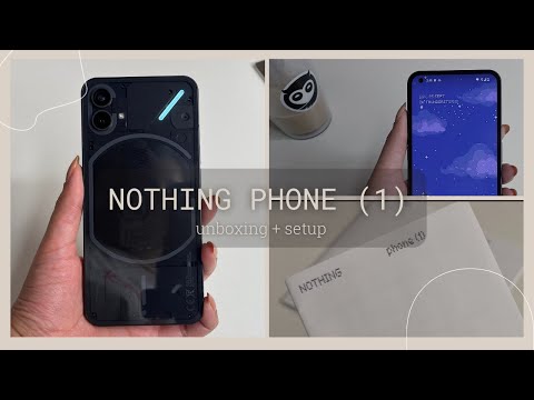 Nothing phone one (1) unboxing and setup : the phone of new age - YouTube