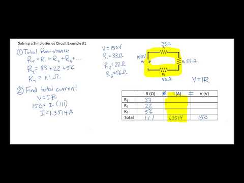 Series Circuit Example Problem #1 - YouTube