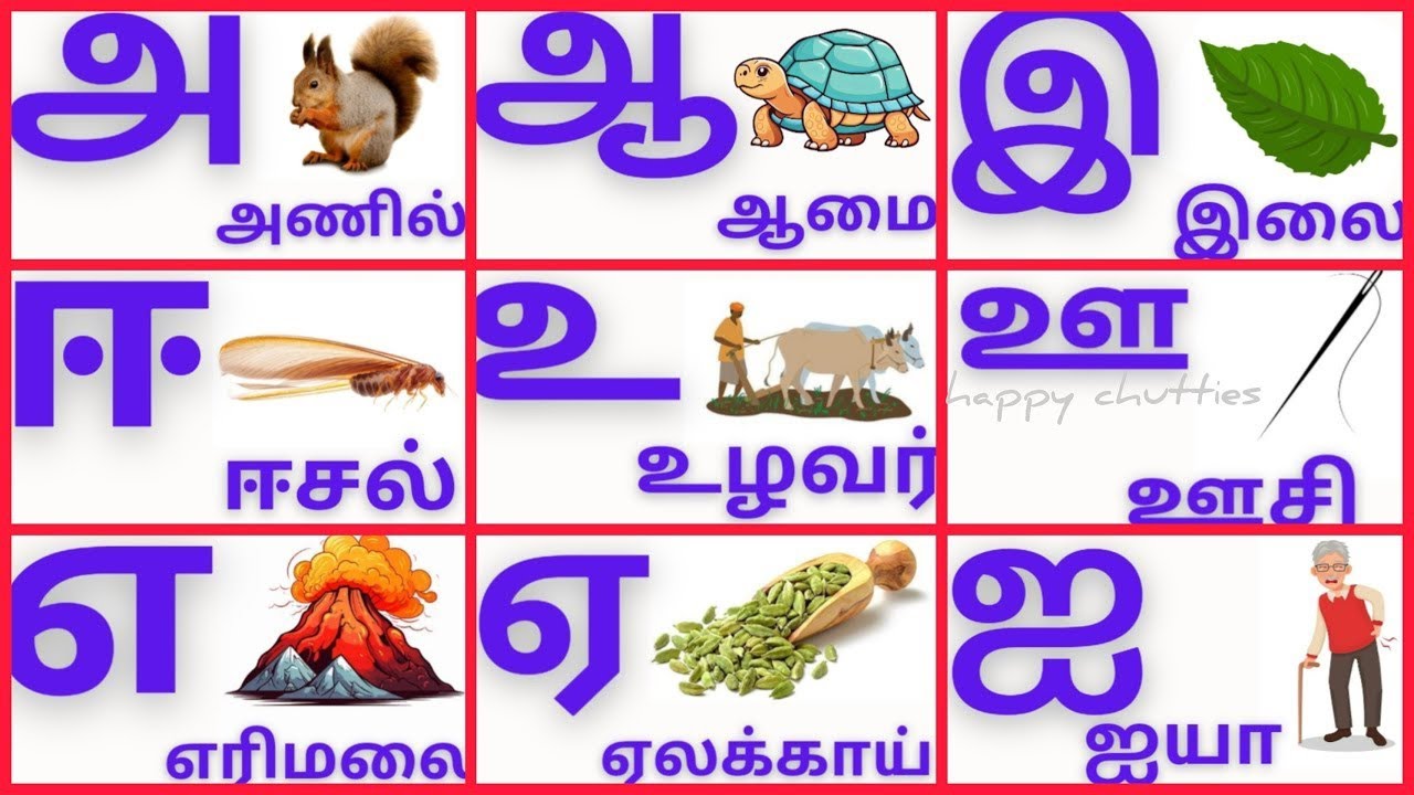 அஆஇஈ#அ அம்மா#Kids tamil learning video#aa ee#tamil alphabet - YouTube