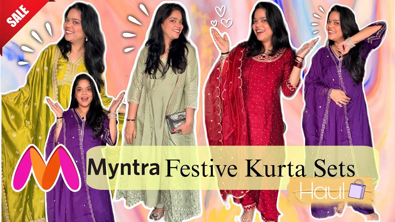 Myntra kurta set haul | Kurta sets from Myntra | Madhuri Sharma - YouTube