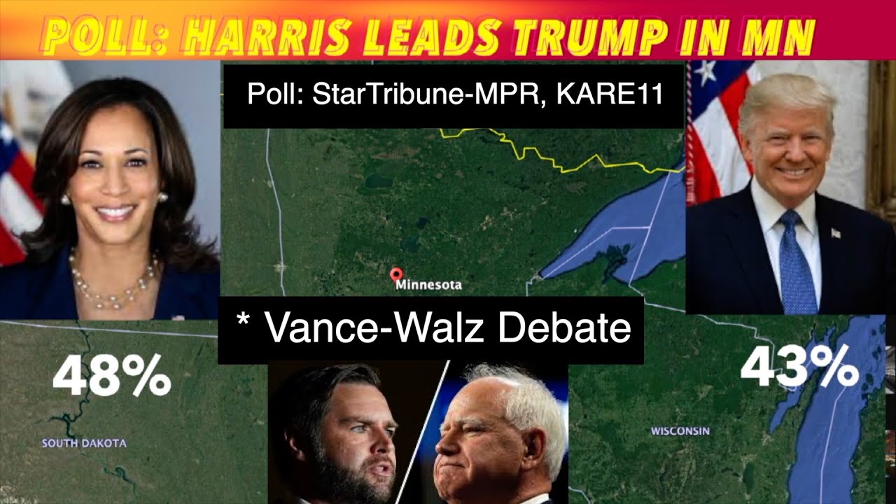 POLL: Harris Leads Trump In Minnesota As Gov. Walz Prepares To Debate ...