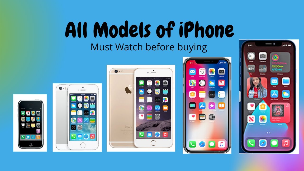 All models of iPhone | iPhone All models review | iPhone brief history ...