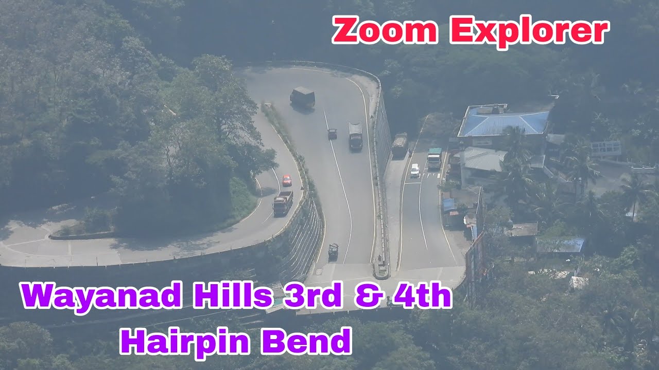 Wayanad Hills 3rd & 4th Hairpin Bend top view from Churam viewpoint ...