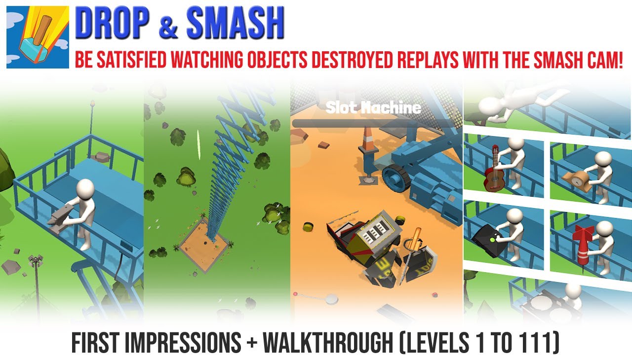 Drop & Smash Level 1 to 111 - Gameplay Walkthrough - YouTube
