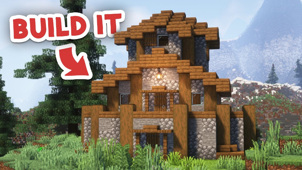 How to Build a Small Medieval Starter Base in Minecraft [TUTORIAL] - YouTube
