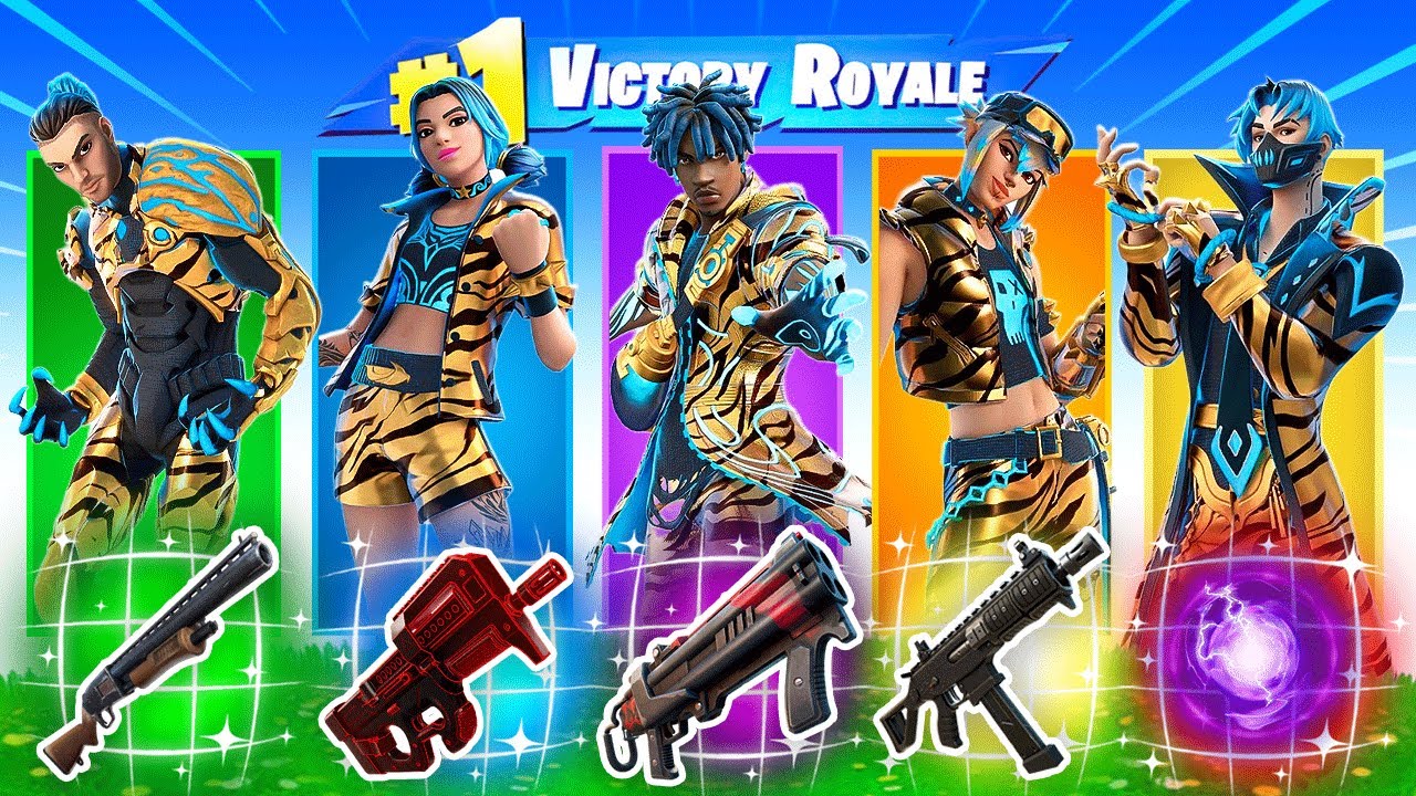 The *RANDOM* GOLD TIGER BOSS Challenge in Fortnite! - YouTube