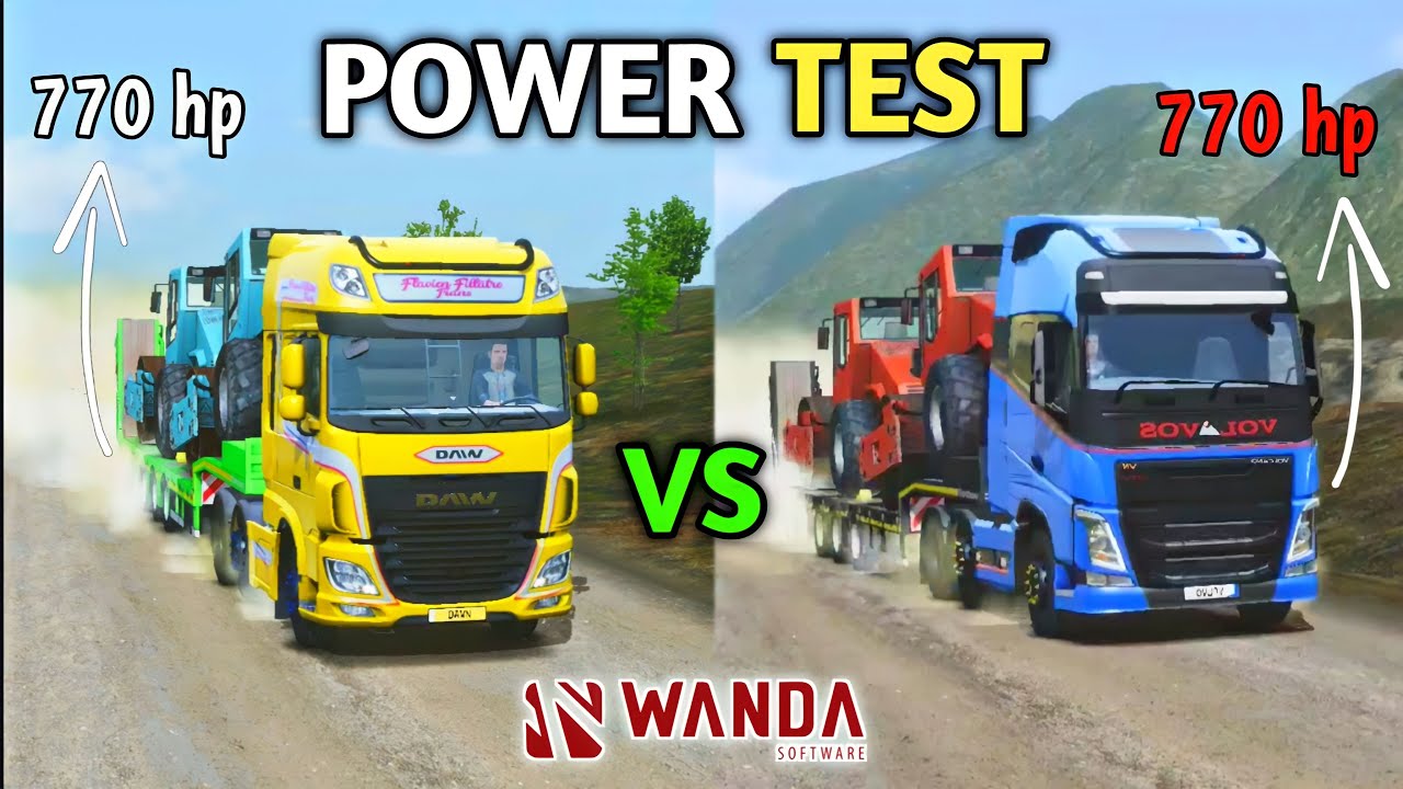 🚚Daf XF (770 hp) vs Volvo FH (770 hp) Power Test Comparison in Truckers ...