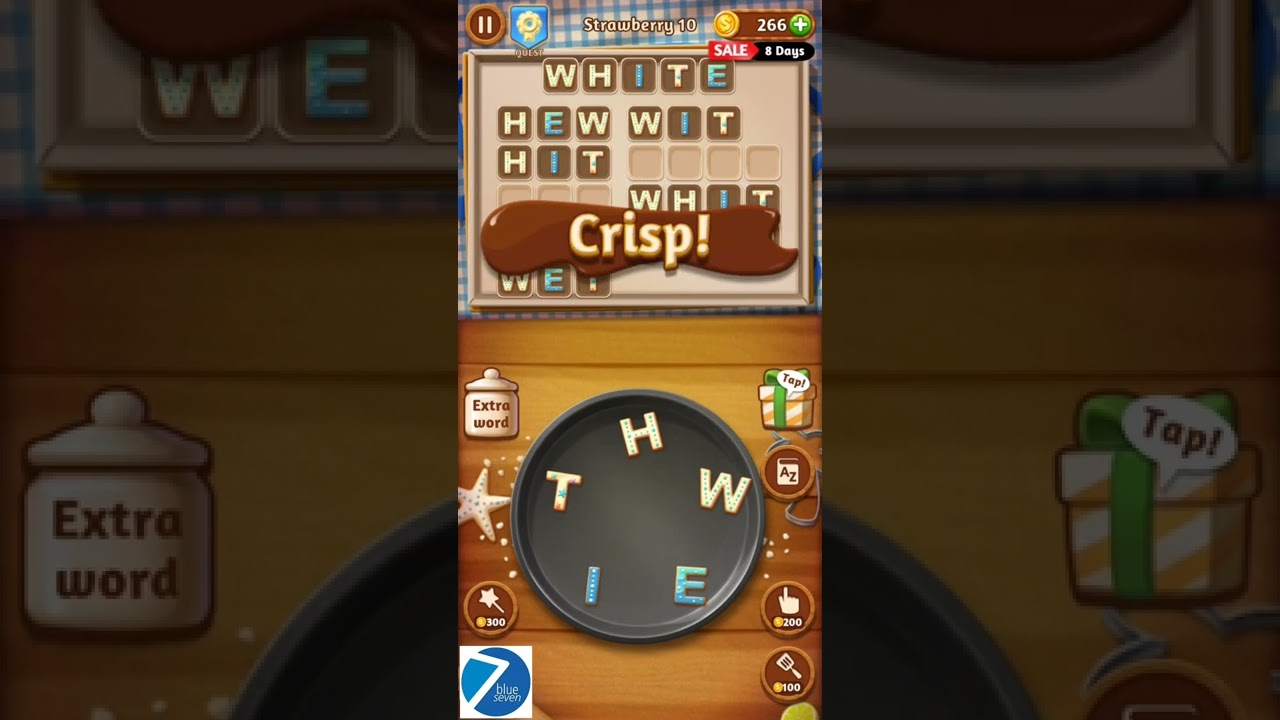 Word Cookies Strawberry 1 - 20 🍓 / Talented Chef | #Blue7 - YouTube