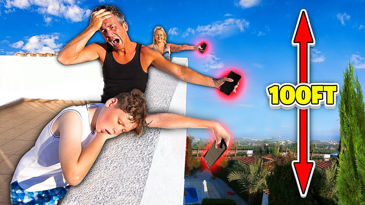 Last To Drop iPhone Wins $10,000 - Challenge - YouTube