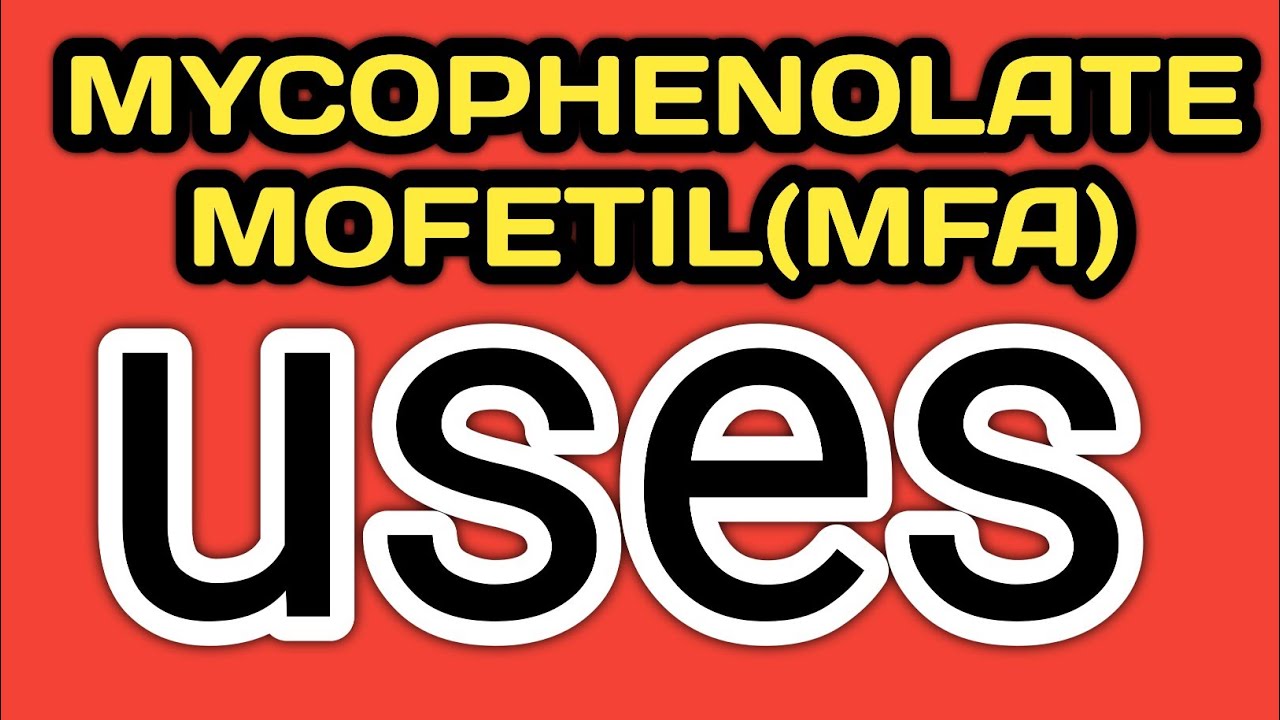 MYCOPHENOLATE MOFETIL(MFA) Mycophenolic Acid (organ transplant ...