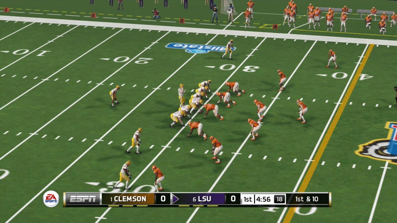 2019-2020 CFP National Championship Game Simulation 1 LSU vs 3 Clemson ...